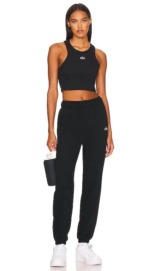 Alo Yoga Aspire Tank - Black & White | Editorialist